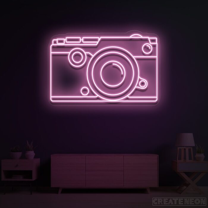 Camera Neon Sign | Affordable Neon Signs at Createneon.com