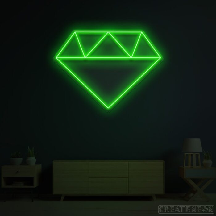 Diamond Neon Sign - Unique LED Neon Light Signs