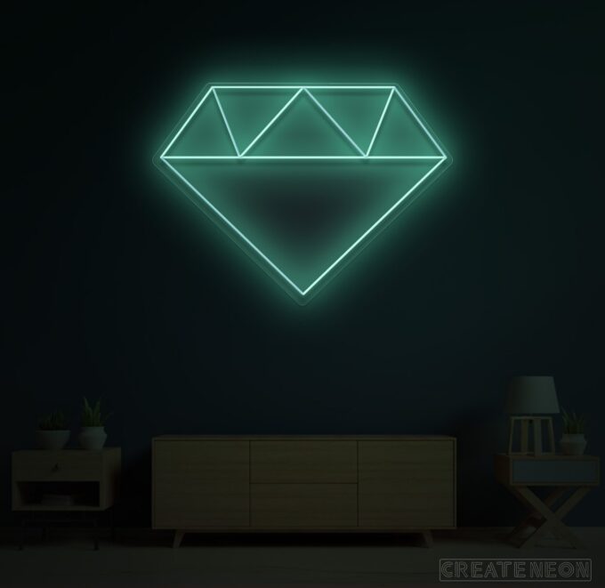 Diamond Neon Sign - Unique LED Neon Light Signs