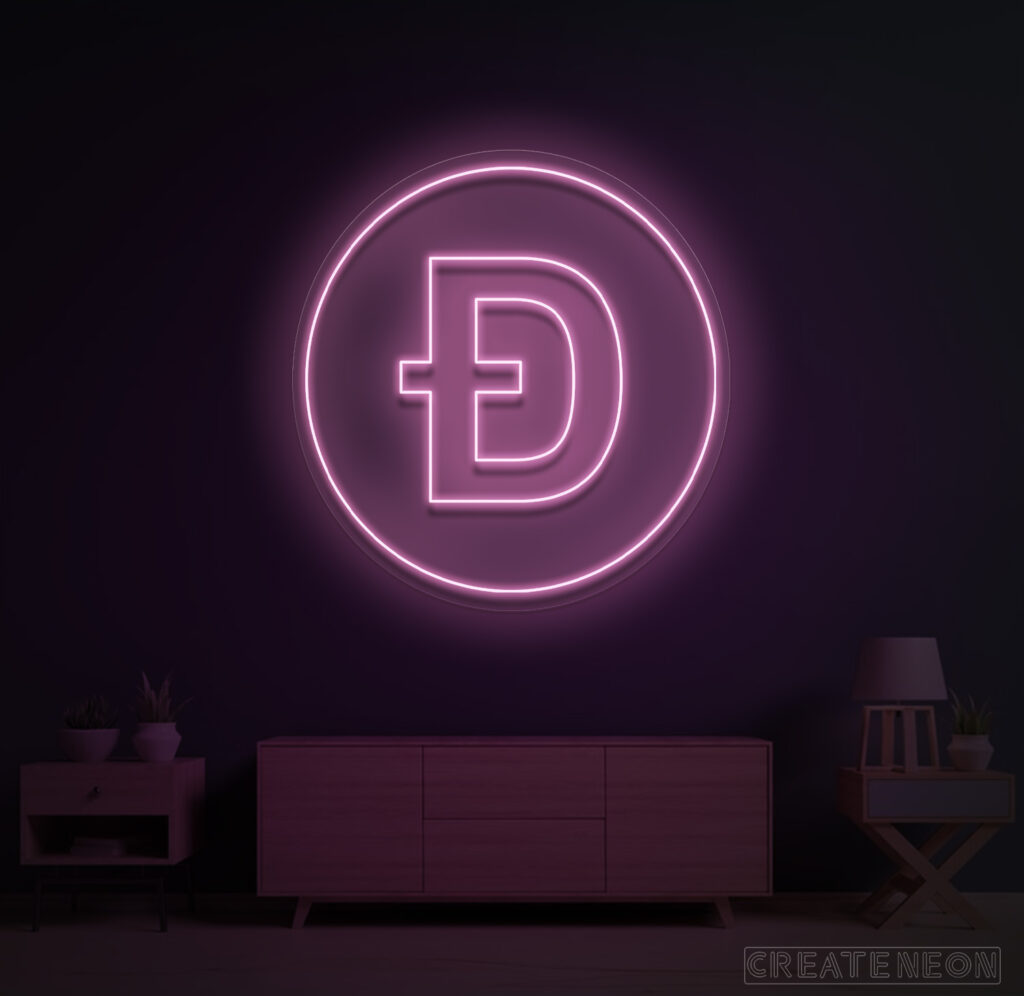 Doge Coin Neon Sign | Decor You Office or Home Wall-Free 🚛