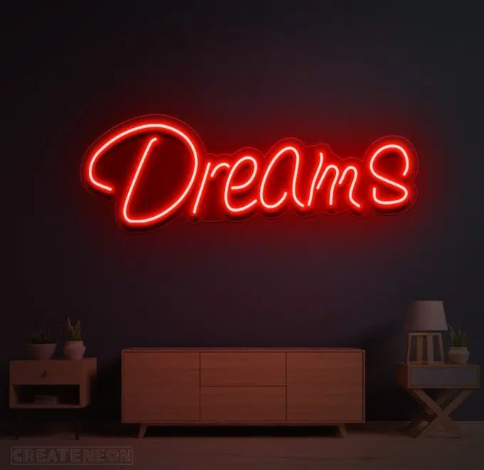 Dreams Neon Sign | Unique Colorful Neon Light Signs For Roo