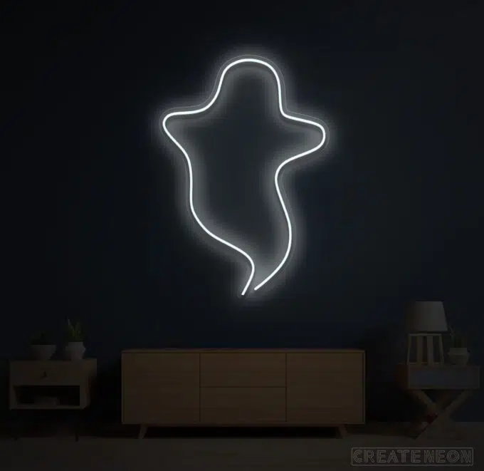 Ghost Neon Sign | Best Spooky Neon Sign For Halloween