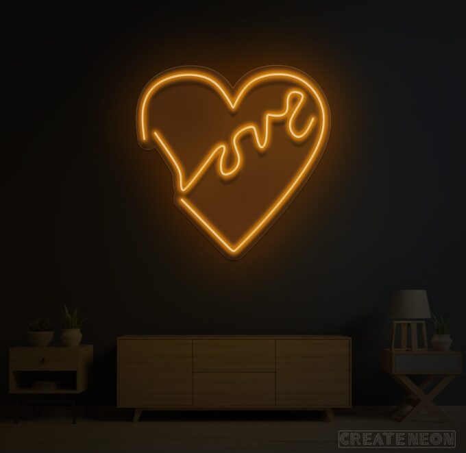 Classic Love Heart Neon Sign | Romantic Neon Signs