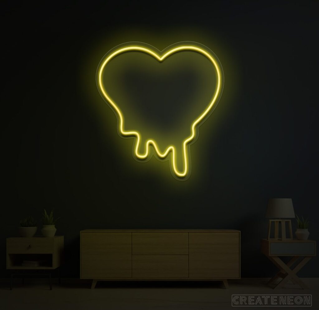 Buy Melting Heart Neon Sign | Lovely LED Neon Signs for Homes