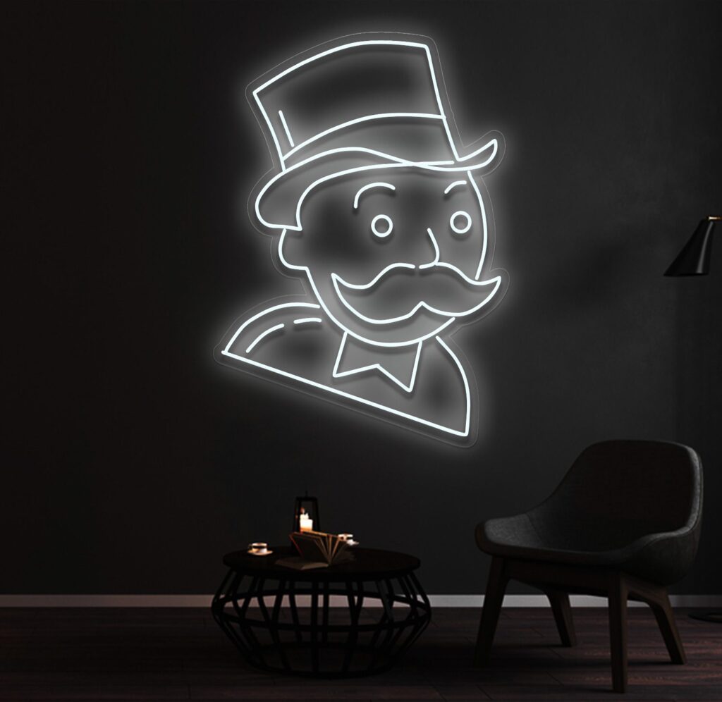 Buy Monopoly Man Neon Sign For Gamer Neon Sign - CreateNeon.Com