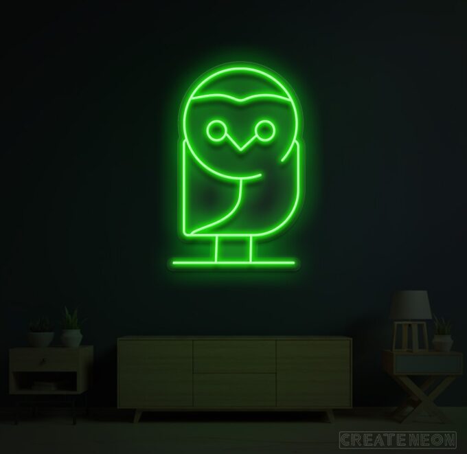 Owl Neon Sign - Cute LED Owl Neon Sign in different colors