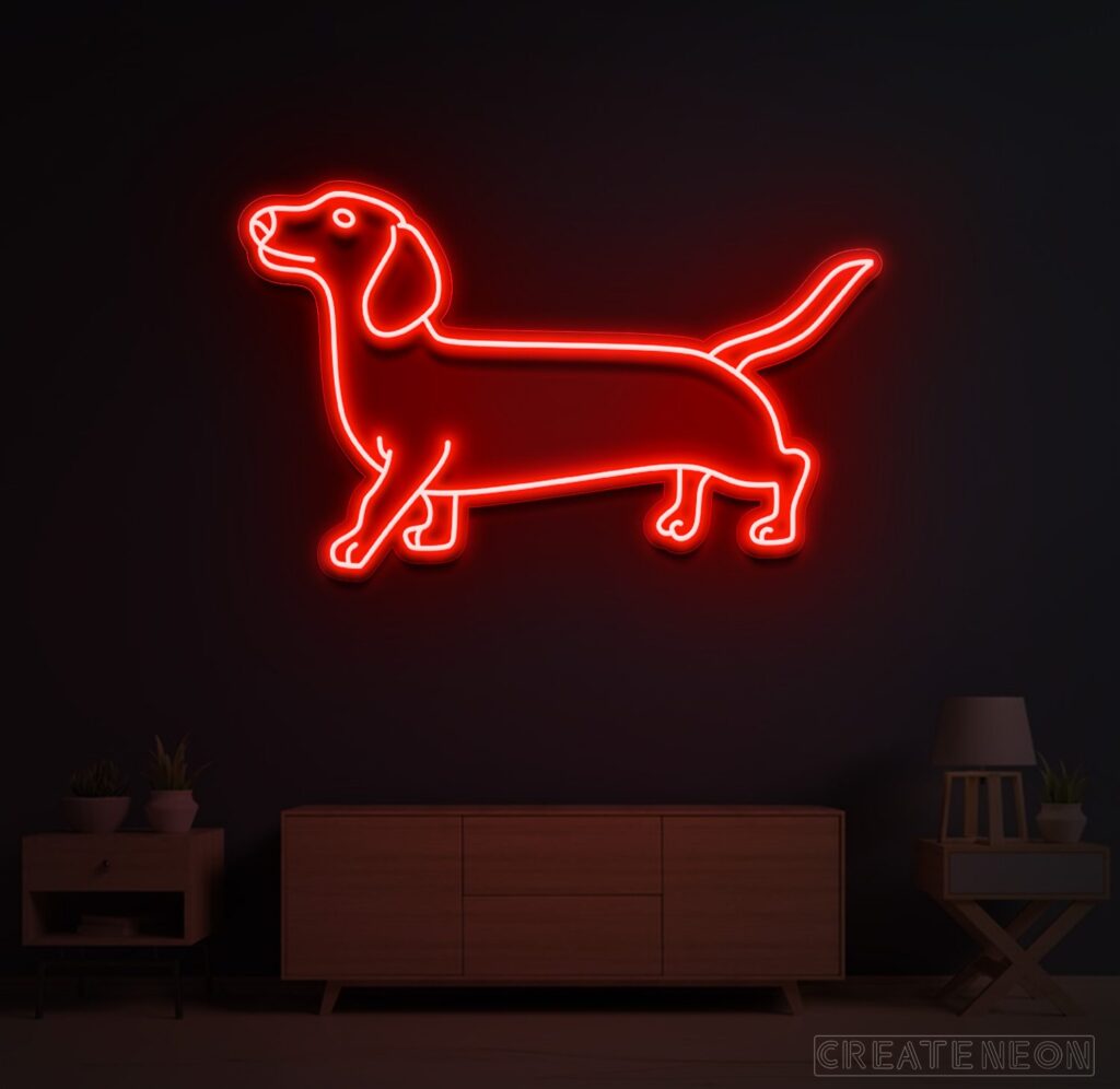 Puppy Neon Sign - Custom Neon Sign CreateNeon.Com
