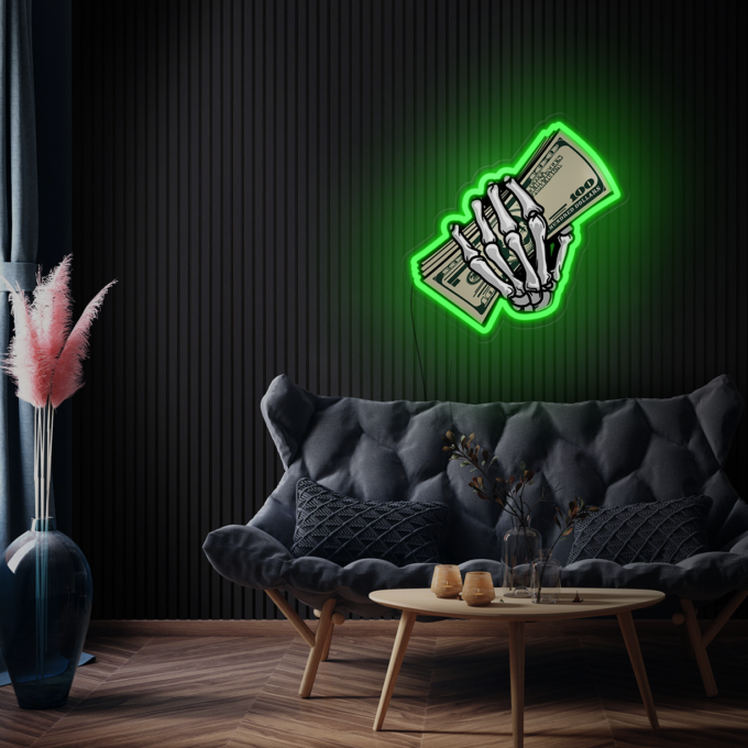 Die Rich Neon Sign | Motivating Neon Acrylic Artwork